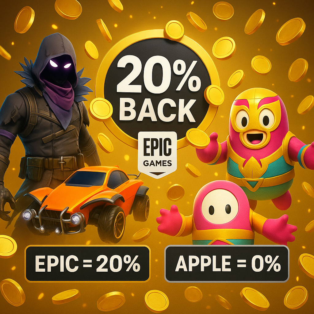 Epic Games Launches 20% Epic Rewards for Fortnite & More – Tapin Shop