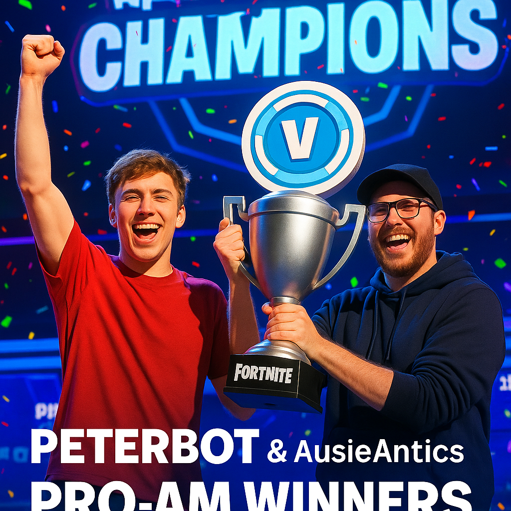 Fortnite Pro-Am Winners 2025: Peterbot & AussieAntics Reign – Tapin Shop