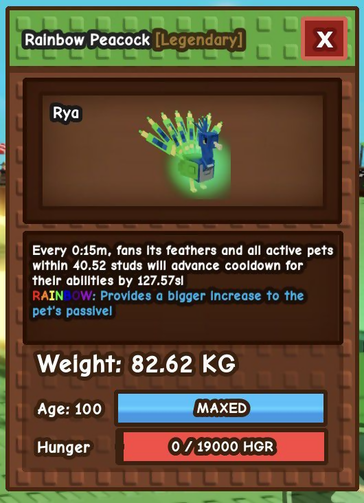 titanic peacock⚡6000000000000000000000 6 sx Sheckles| Grow a Garden ...