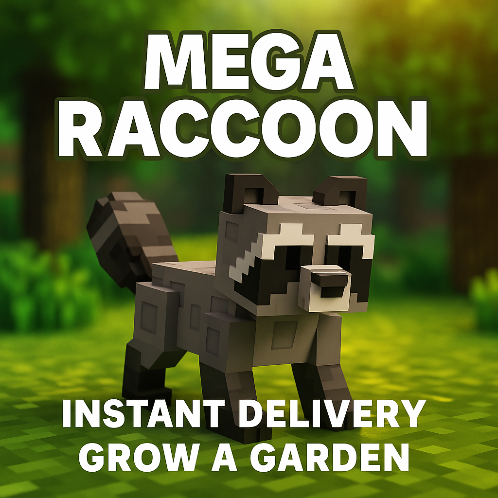 Mega Raccoon - Grow A Garden – Tapin Shop
