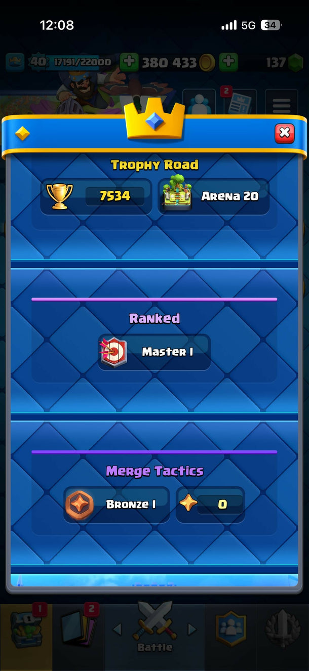 Rare Emote ️‍ , Free Coc and Brawlstar Account ⚡, 7534 Trophies , 4 M ...