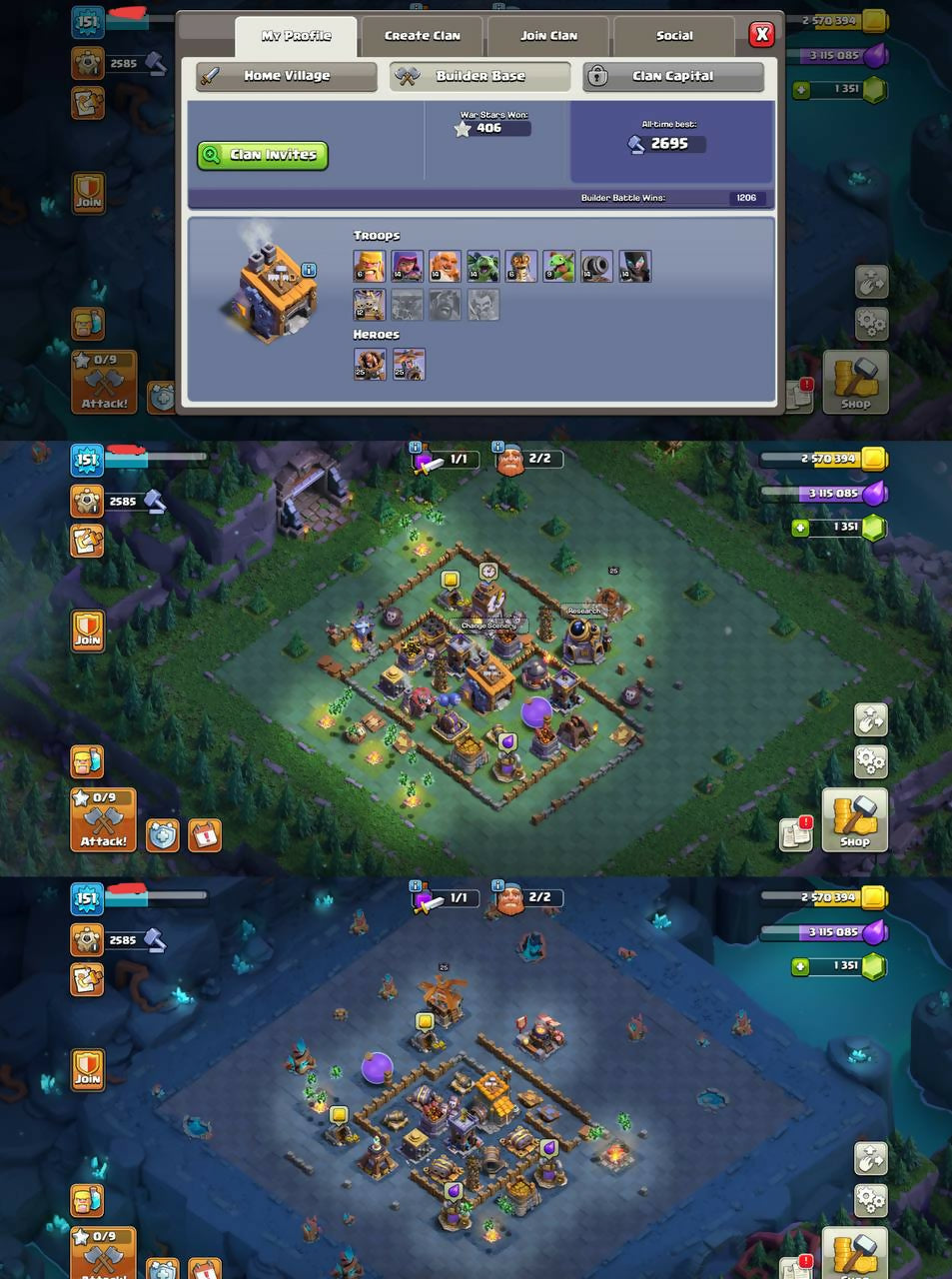 TH 13 BASE 🔥 3 EPIC EQUIPMENTS 🤯 LOADED MAGIC ITEMS 🫢 HEROS 62/68/41/4 ...