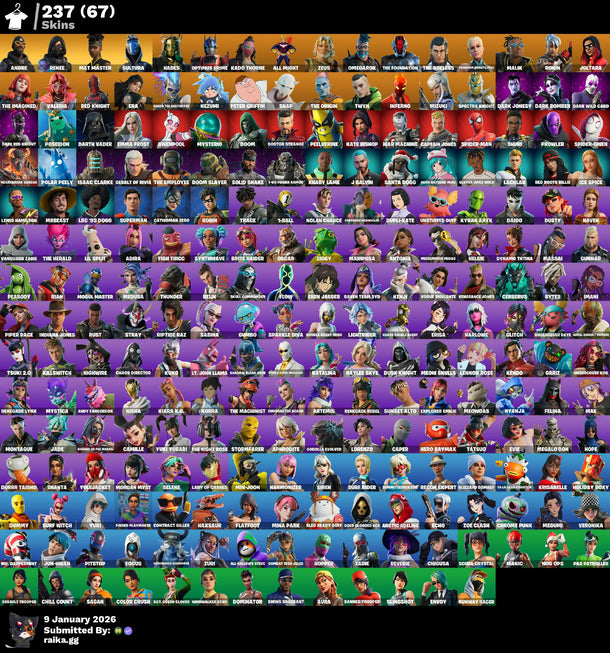 [PC/XBOX/NITTENDO] 237 skins | Andre | Renee | Mat Master | Sultura ...