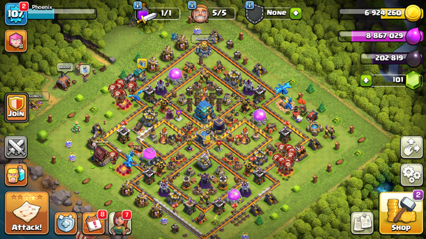 🌟 TH 12 🌟 BK42 AQ48 GW20 BM6 MP20 🌟 101 GEMS 🌟 #QL082GJ2V / Clash of C ...