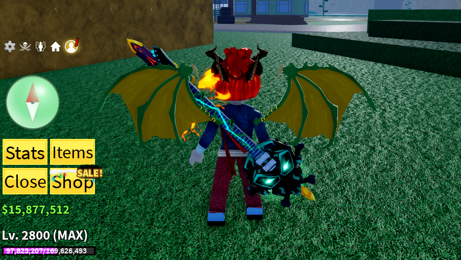 Blox Fruits | LVL 2800 | Godhuman | 15M Beli | V4 Draco Full Gear | Po ...