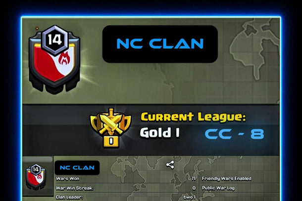 🏆 Rename-Ready Clan | Level 14 | CWL Gold League I | ⚔️ War Record: 71 ...