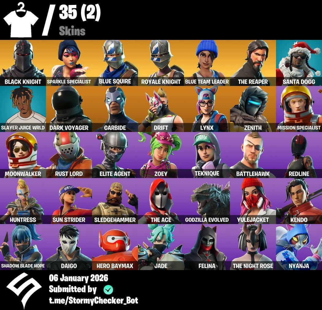 35 Skins | Black Knight | Sparkle Specialist | Blue Squire | Royale Kn ...