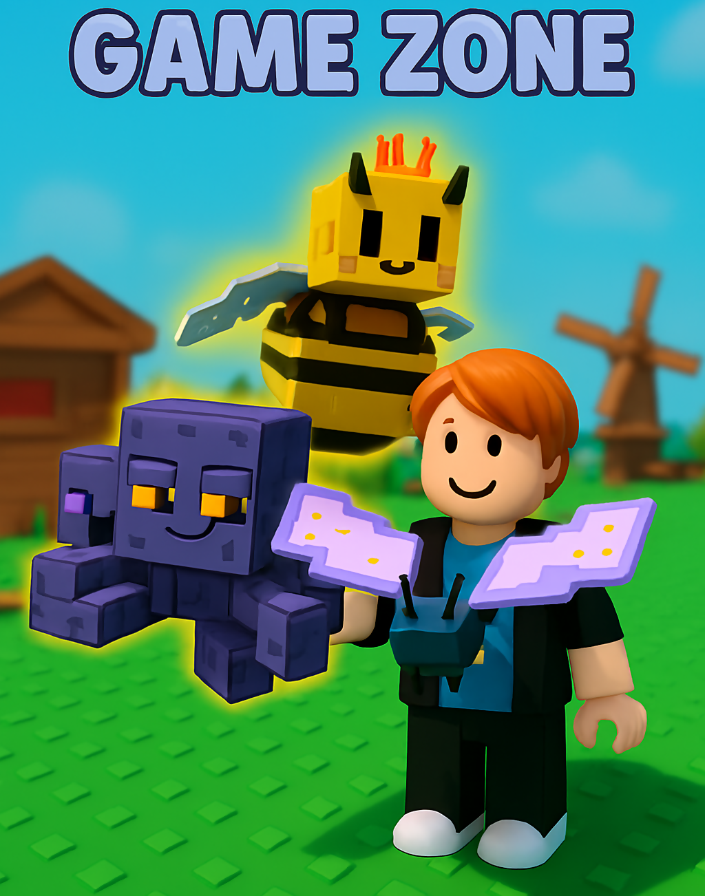 ⚡ Butterfly + MiMIC + Queen Bee ⚡Grow a Garden⚡️ – Tapin Shop