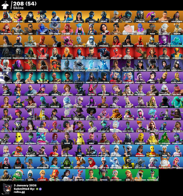 [PC/PSN/XBOX/NITTENDO] 208 skins | Double Helix | WORLD CUP | Grind ...