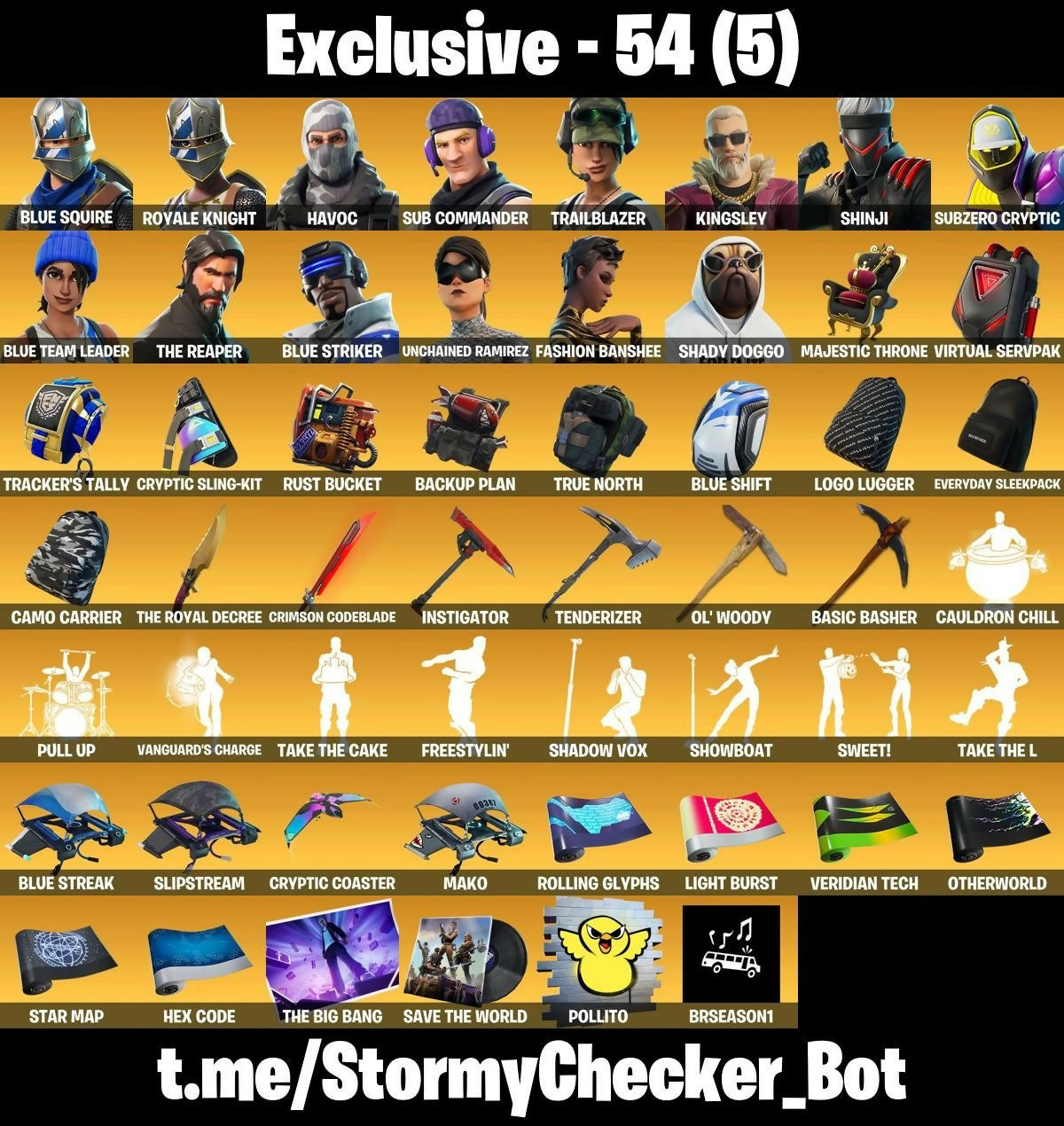 [PC/PSN/XBOX] 348 Skins | Blue Squire | Royale Knight | The Reaper | H ...