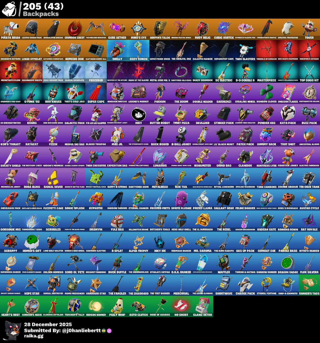 [PC-XBOX-PSN] 134 skins | Lina Scorch | Vivi Chroma | Malik | Renzo th ...