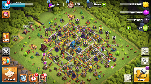 🌟 TH 12 🌟 BK47 AQ49 GW20 BM15 MP20 🌟 109 GEMS 🌟 #9ULY29RYJ / Clash of ...