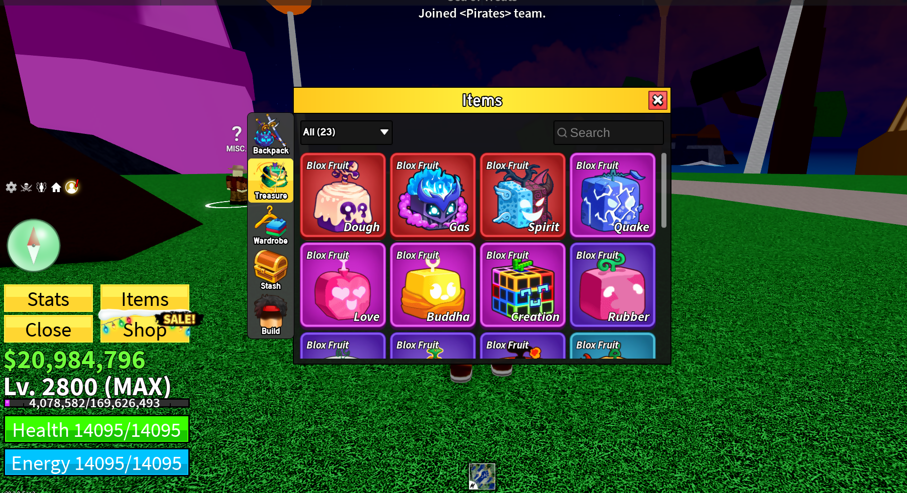 Blox Fruits | LVL 2800 | Godhuman | 20M Beli | Dough + Gas + Spirit Fr ...