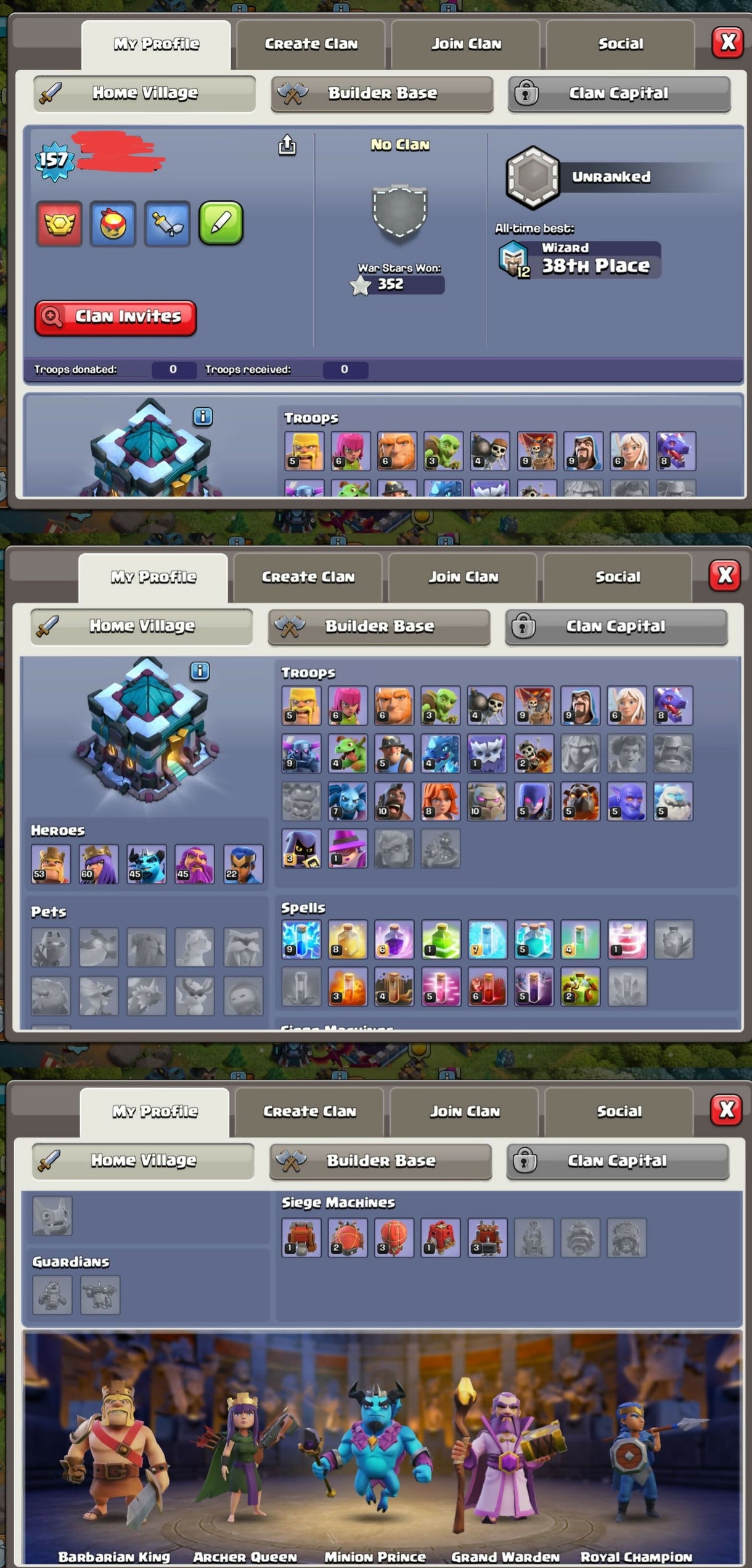 🔥 6 EPIC EQUIPMENTS 🔥 VANISH TH 13 BASE 🔥 1K GEMS RENAME 🔥 HEROS 53 ...