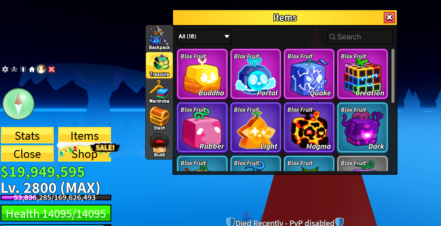 Blox Fruits | LVL 2800 | Godhuman | 19M Beli | Portal + Buddha Fruit ...