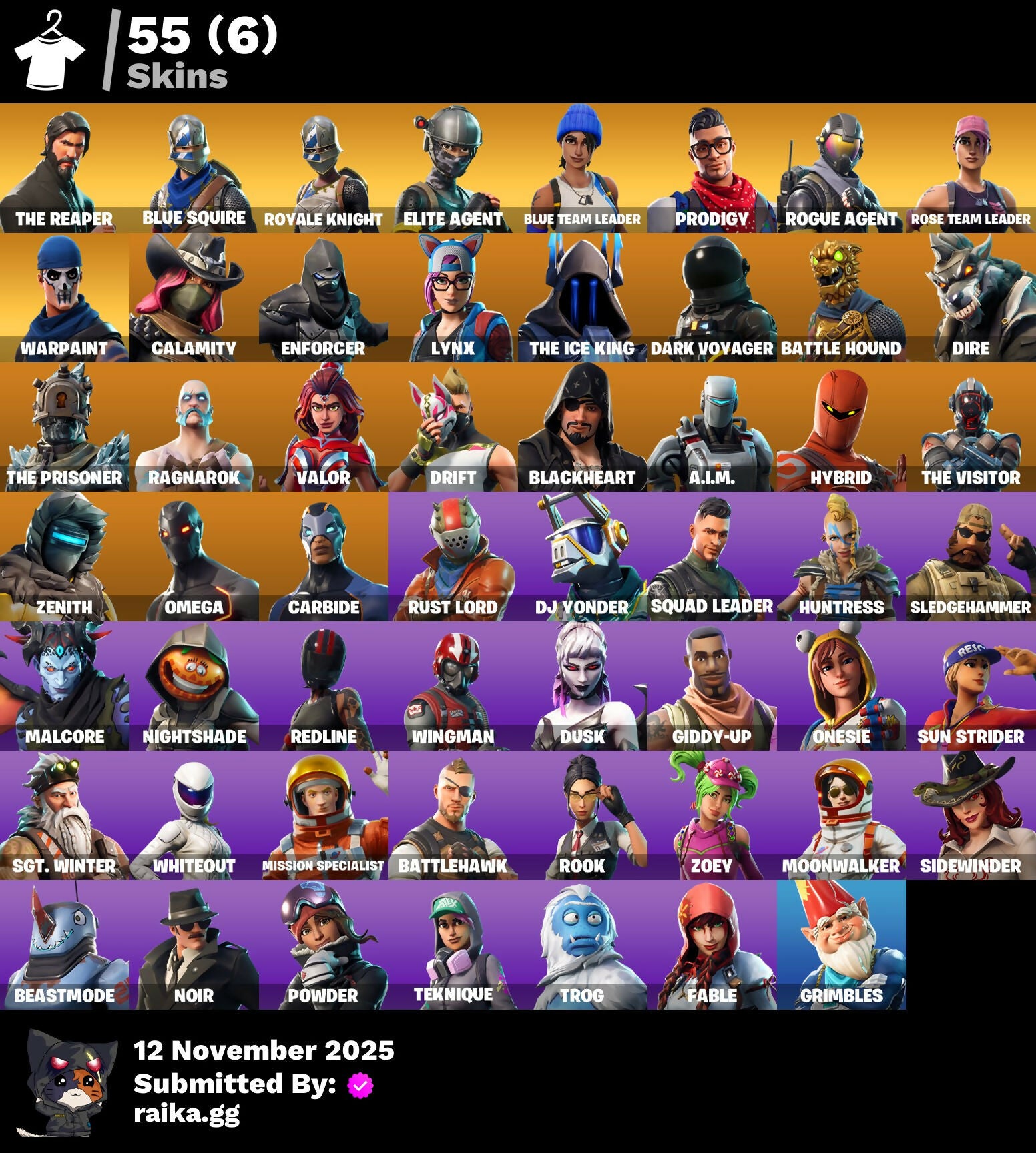 [PC/PSN/XBOX] 55 skins | OG STW | The Reaper | Blue Squire | Royale Kn ...