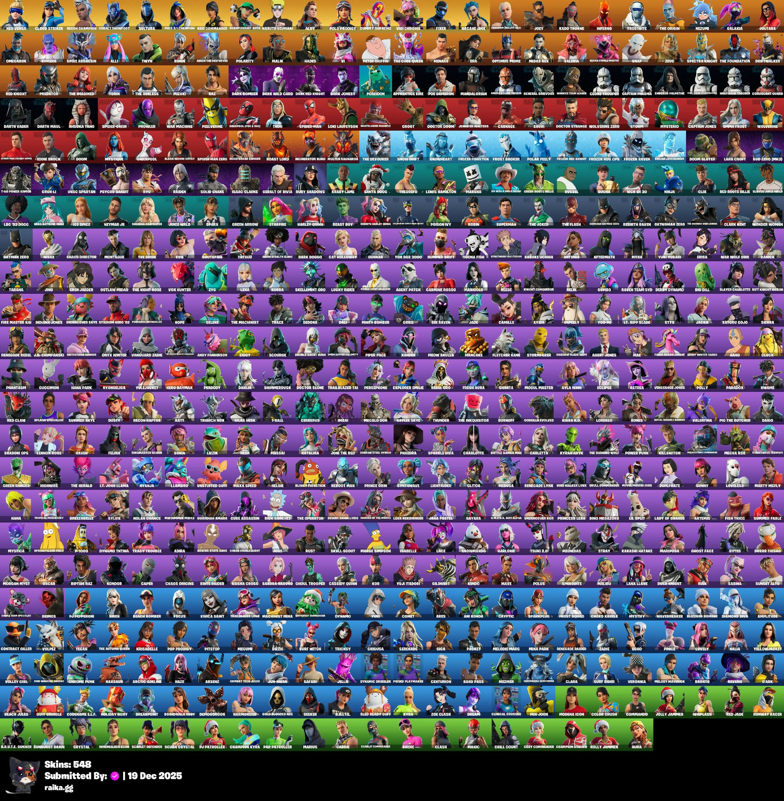 548 SKINS - POLO PRODIGY - LEVIATHAN AXE - NEO VERSA - ARCANE JINX - ⚡ ...