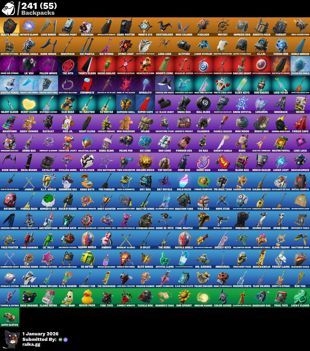 [PC] 184 skins | OG STW | Black Knight | Take The L | Sparkle Speciali ...