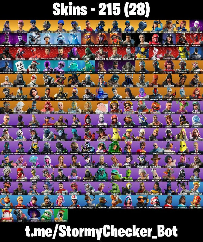 [PC/PSN/XBOX] 215 Skins | OG STW | Glow | Rose Team Leader | Warpaint ...