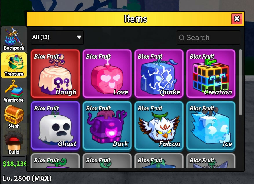 Blox Fruits | LVL 2800 | Godhuman | 18M Beli | Dough + Quake + Love fr ...