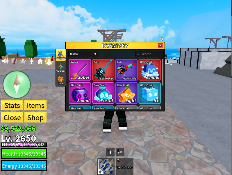 Blox Fruits | LVL 2650 | Godhuman | 9M Beli | Skull guitar | Control ...