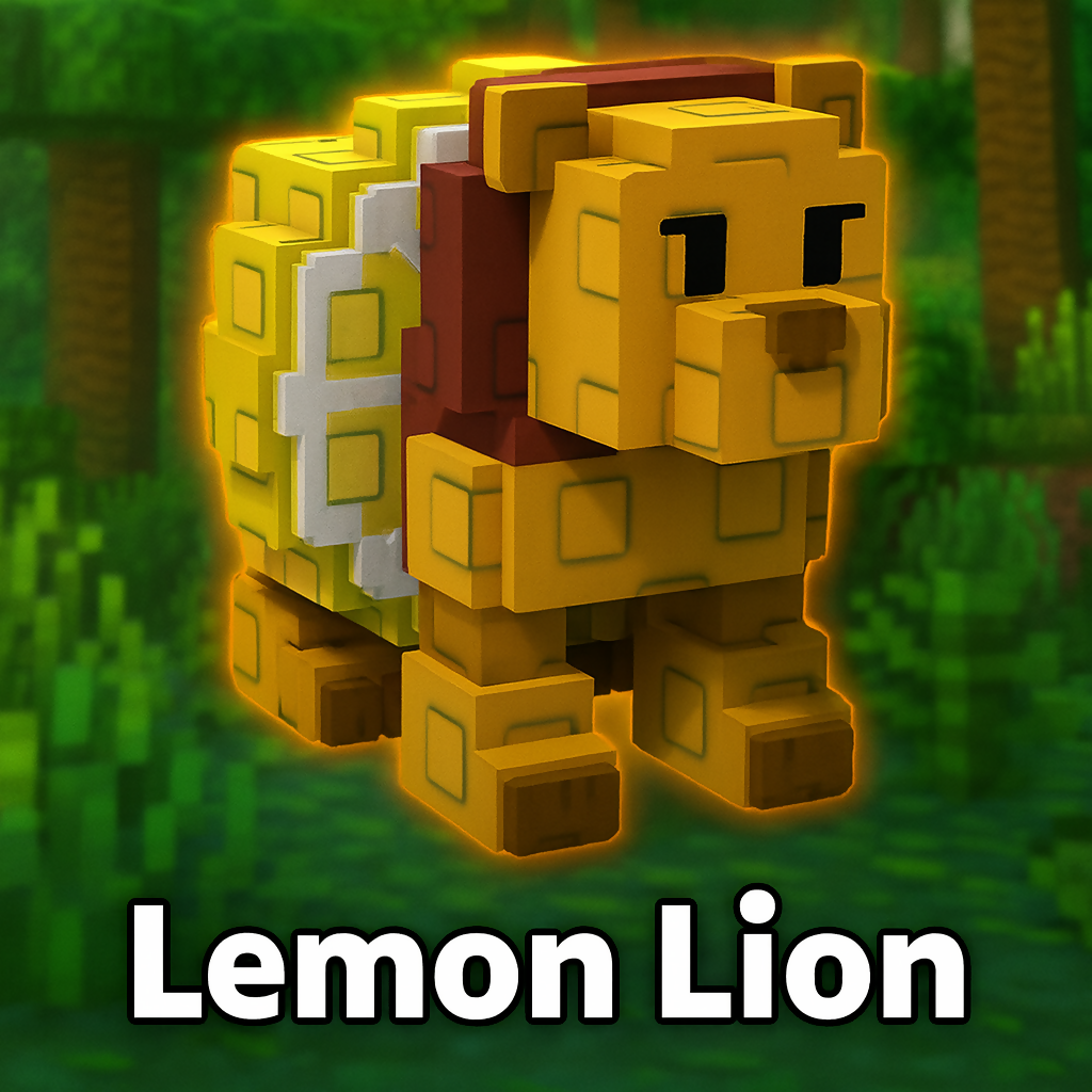 Glimmering Lemon Lion lvl 100 + 22,000,000,000,000,000,000,000 Sheckl ...