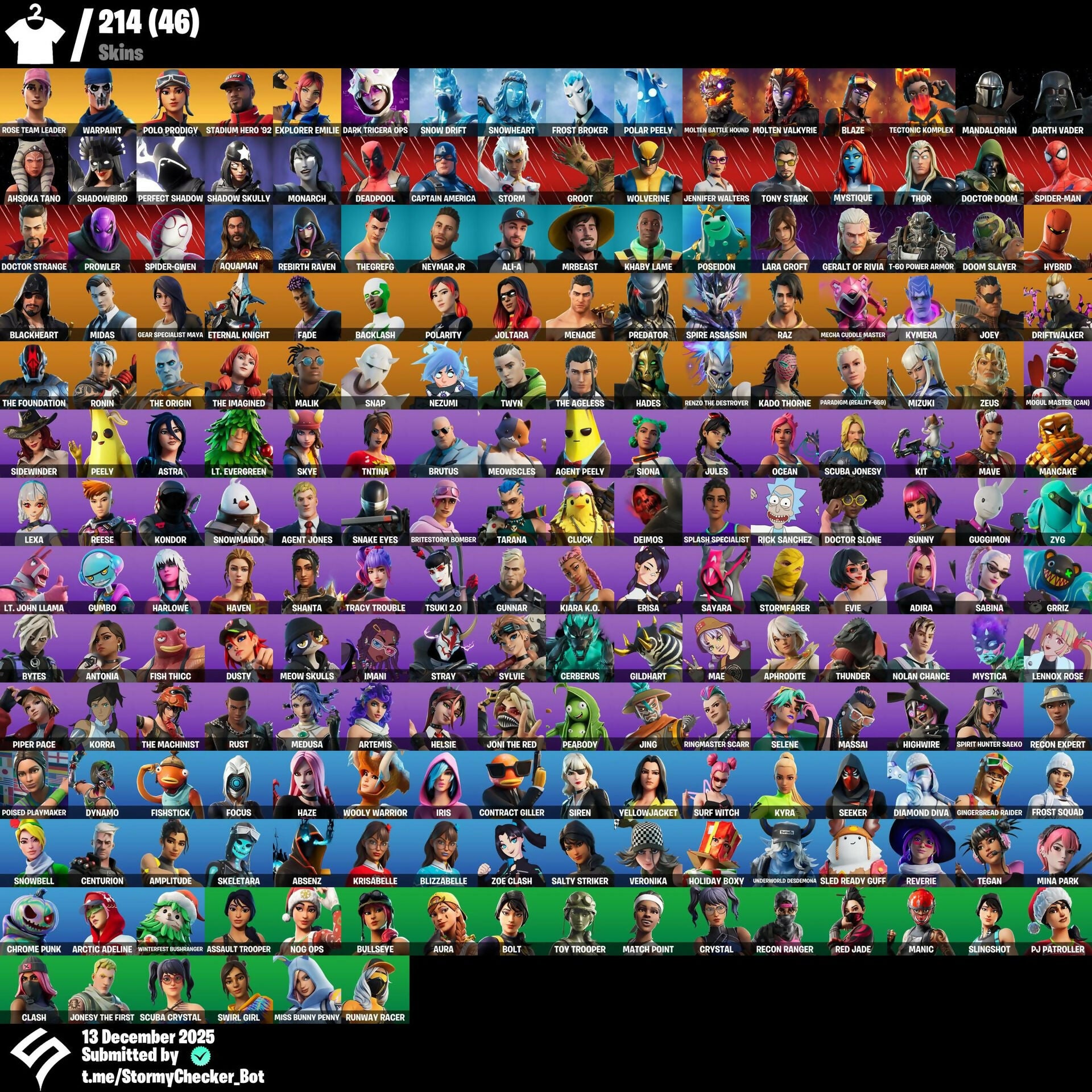 [TRYHARD] 214 Skins | OG STW | LeviaTHAN AXE | Polo Prodigy | Stadium ...