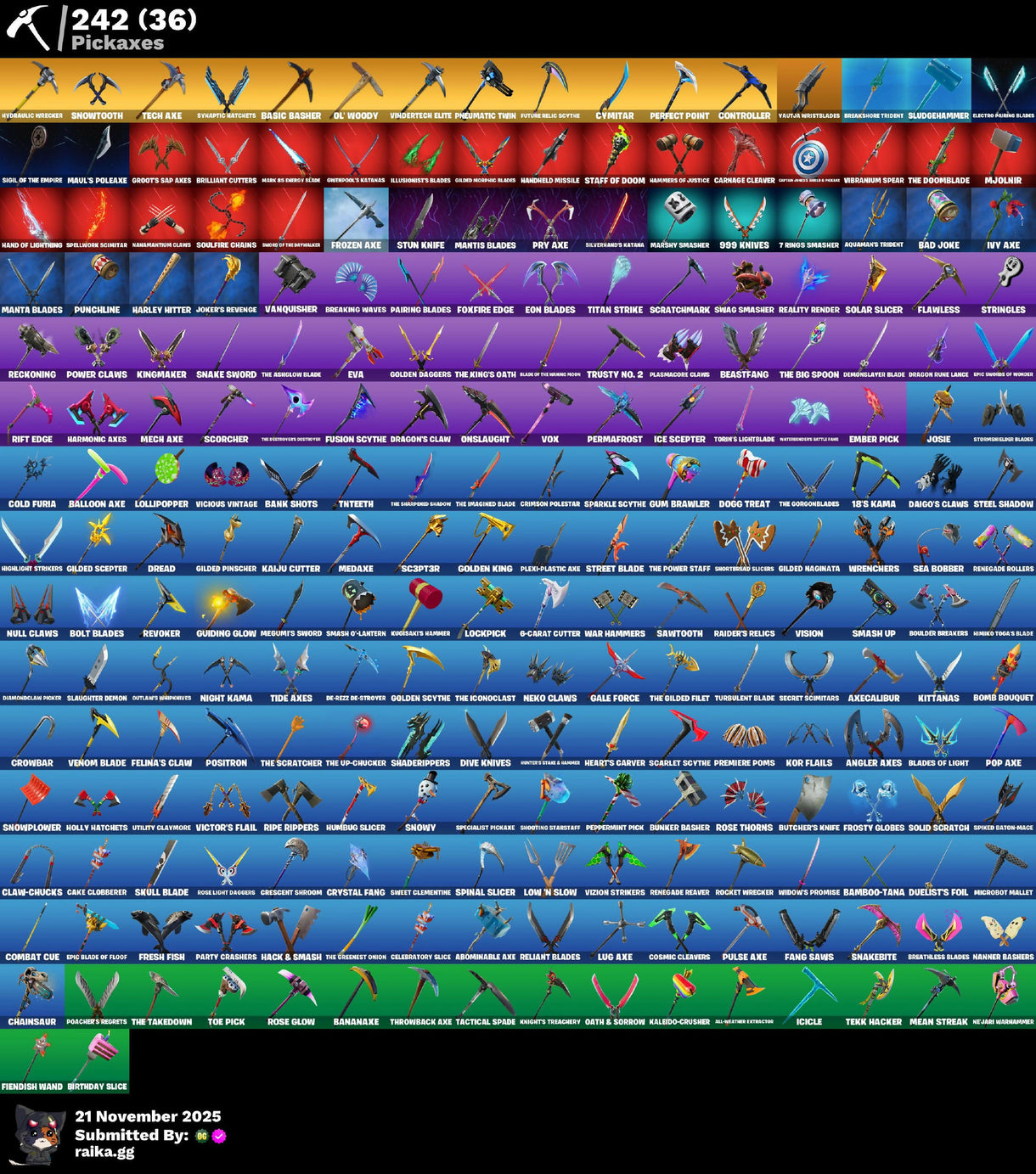 [PC/PSN/XBOX/NITTENDO] 264 skins | OG STW | The Reaper | Blue Squire ...