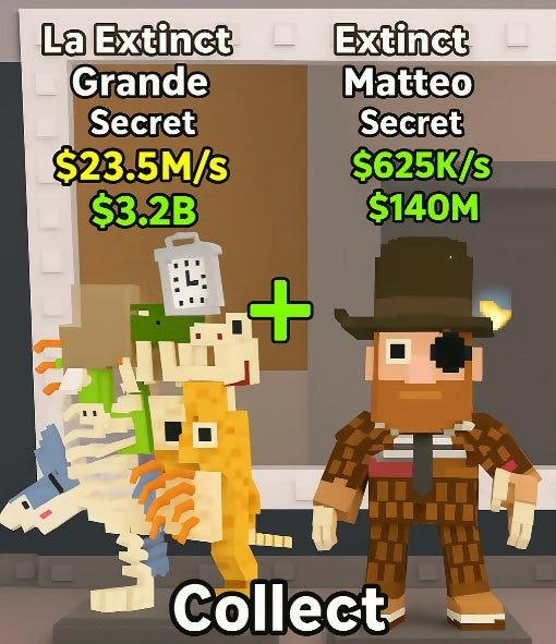 ⚡La Extinct Grande Secret + ⚡ Extinct Matteo Secret ⚡Extinction Combo ...