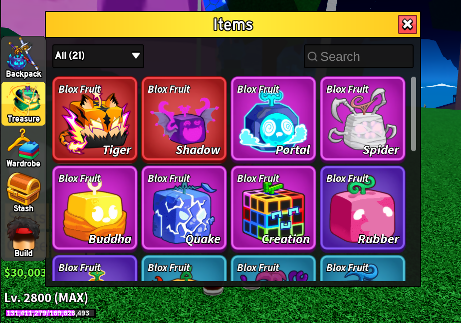 Blox Fruits | LVL 2800 | Godhuman | 30M Beli | Tiger + Shadow + Buddha ...