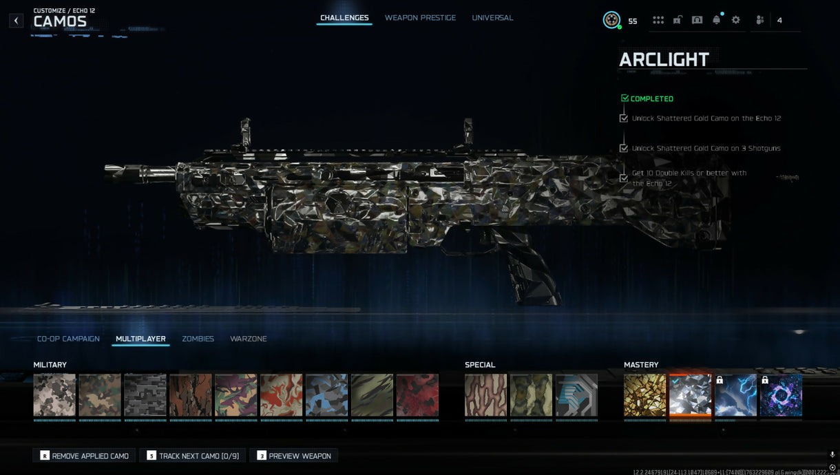 BO7 Advanced Setup 🔥 12 Arclight Master Camos 💎 12 Shattered Gold ⚡ Le ...