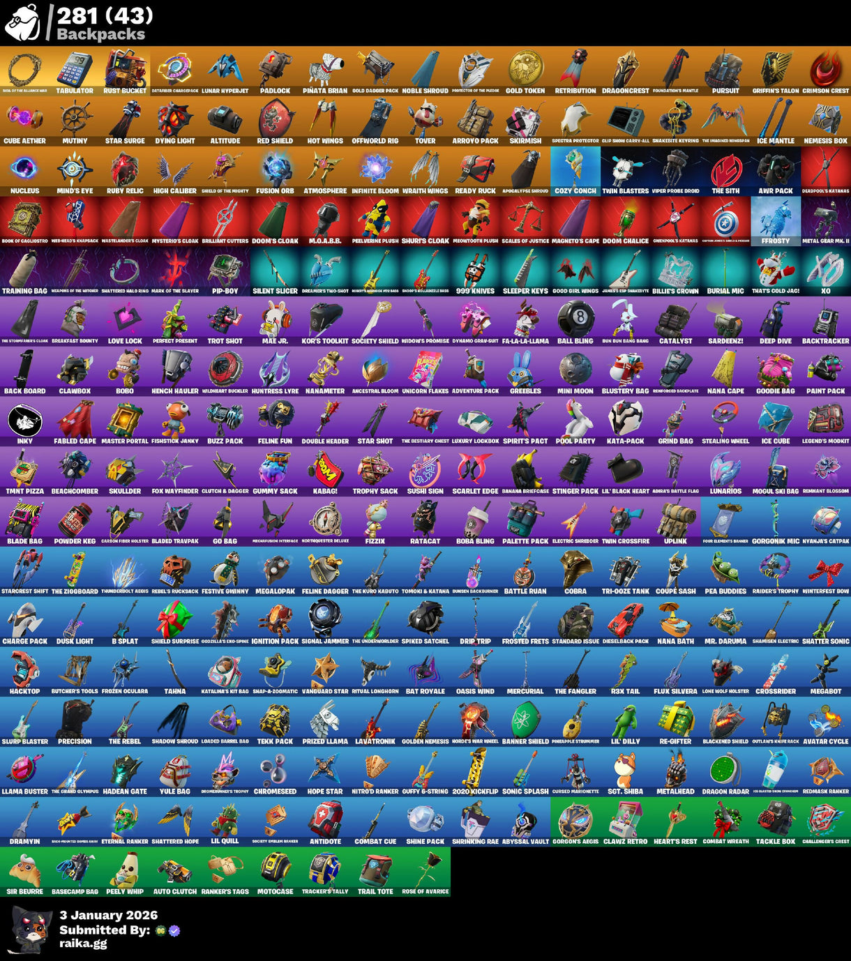 [PC/PSN/XBOX/NITTENDO] 225 skins | OG STW | Glow | Prodigy | Grind | C ...