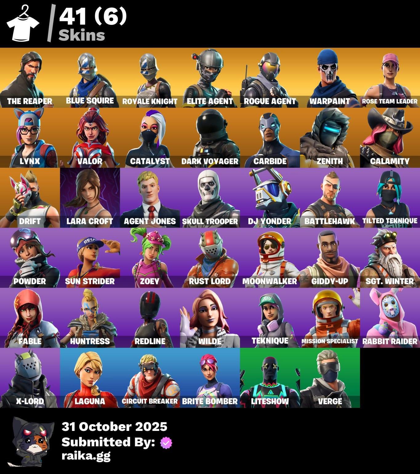 [PC/PSN/XBOX] 43 skins | OG STW | The Reaper | Elite Agent | Lynx | Va ...