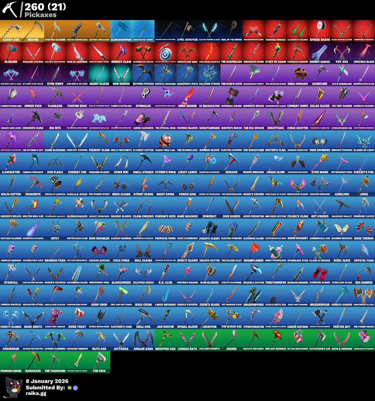 [PC/PSN/XBOX/NITTENDO] 267 skins Black Adam | Major Glory | Naruto Uzu ...