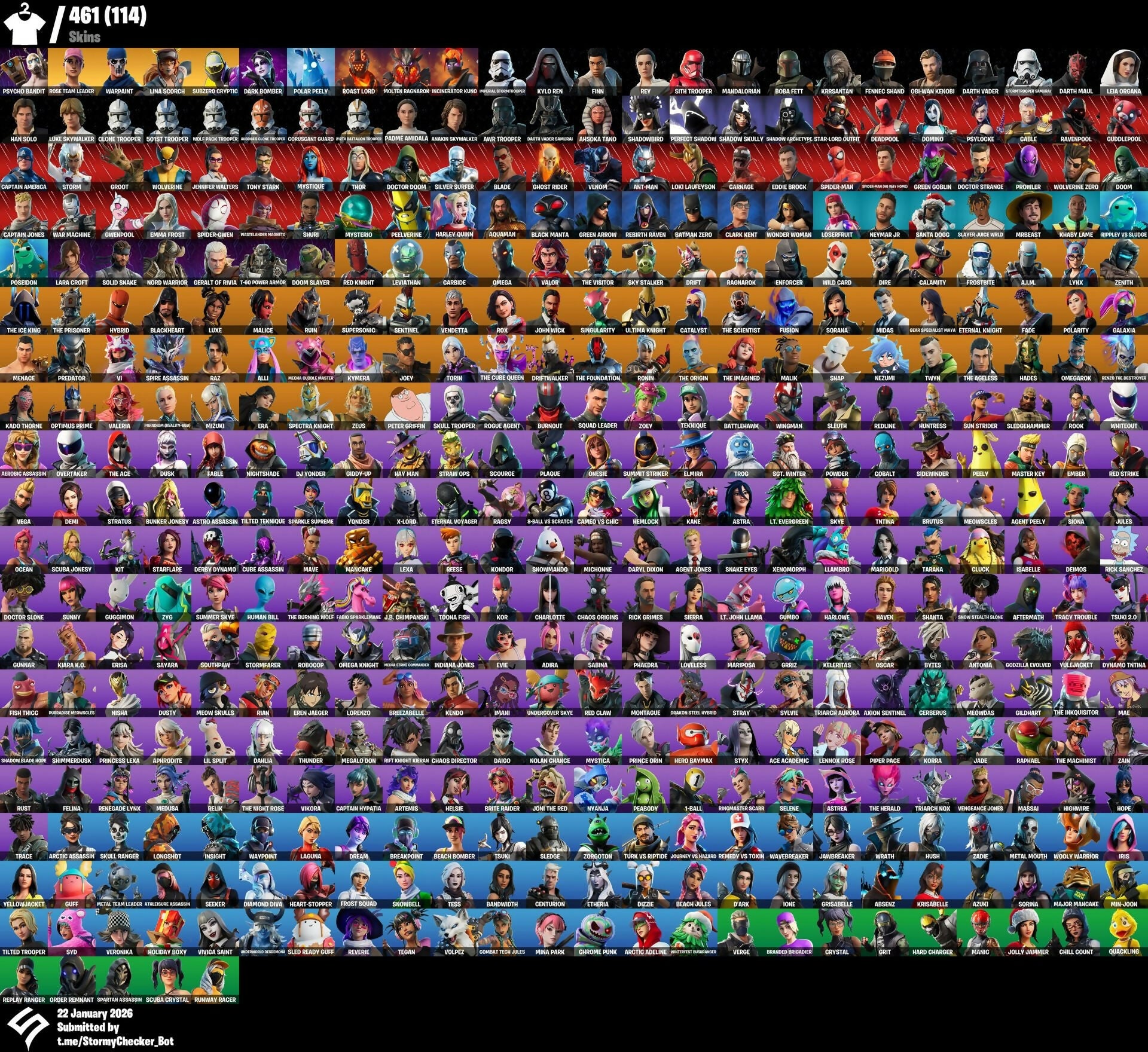 461 Skins | OG STW | Rose Team Leader | Warpaint | Lina Scorch | Subze ...