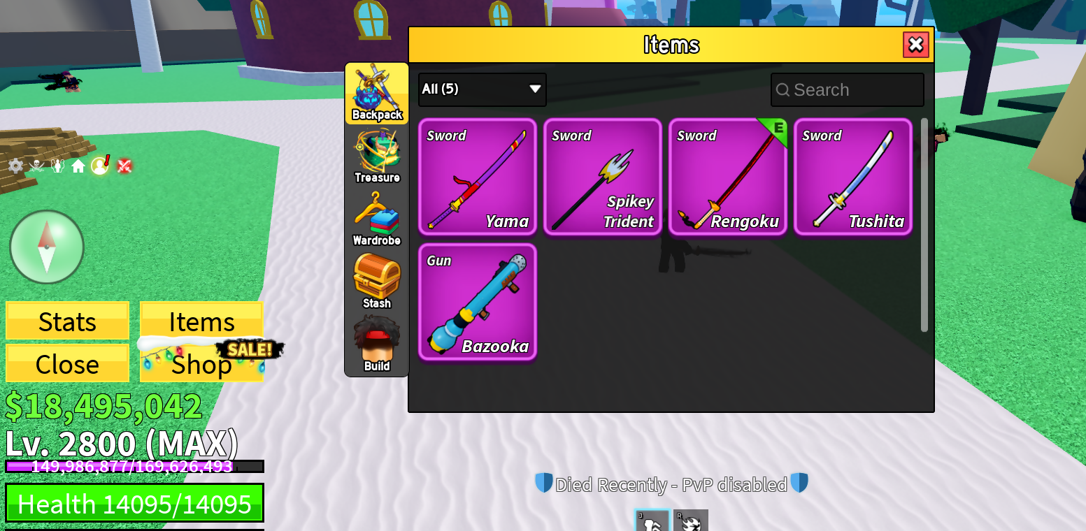 Blox Fruits | LVL 2800 | Godhuman | 18M Beli | Yeti + Gravity + Mammot ...