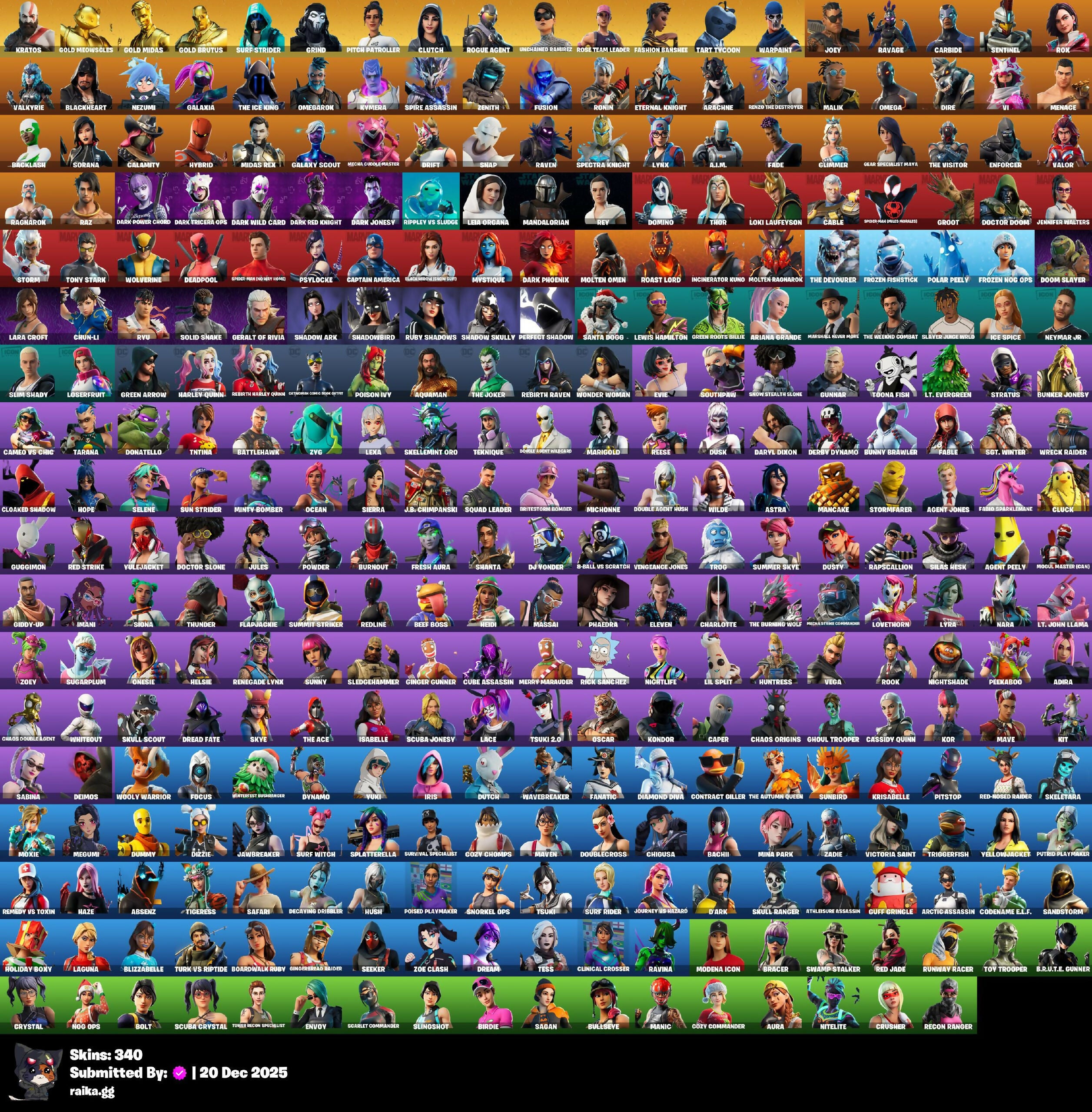 340 SKINS - LEVIATHAN AXE - OGSTW- ⚡️ PC / PSN / XBOX ⚡️ – Tapin Shop