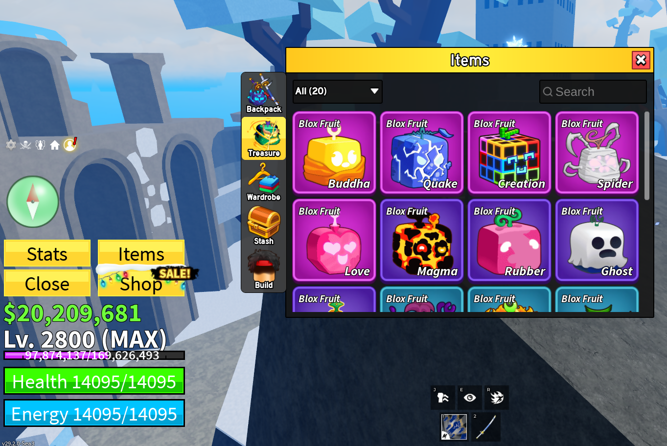 Blox Fruits | LVL 2800 | Godhuman | 20M Beli | Gravity + Buddha Fruit ...
