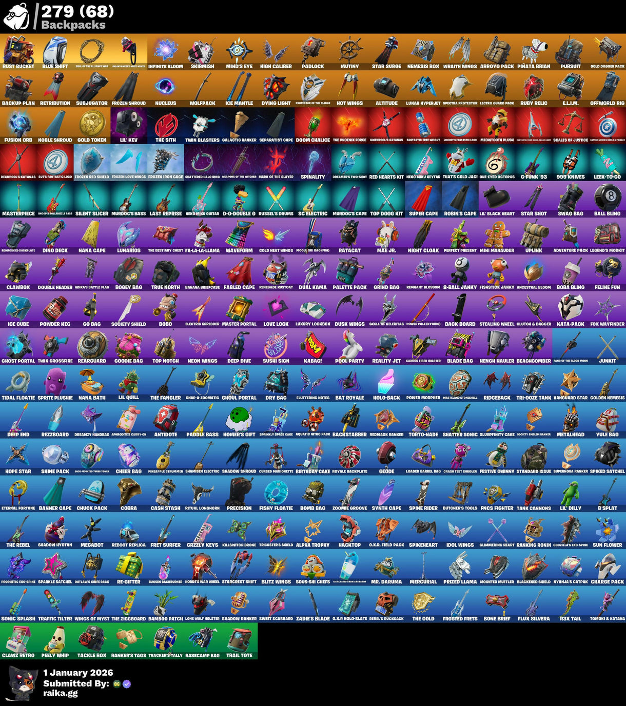 [PC/NITTENDO] 225 skins | OG STW | Renegade Raider | IKONIK | Glow | V ...