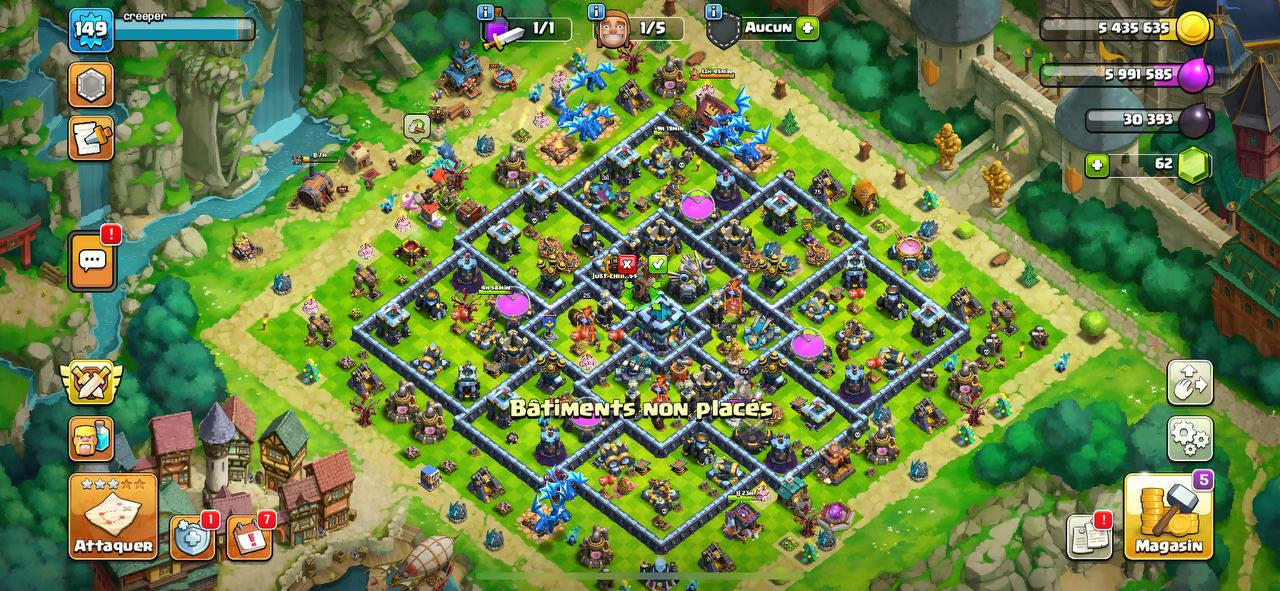 🔥 TH13 ⚔️ Elite War Machine AQ 75 | BK 72 | GW 50| RC 25 | Maxed Tro ...